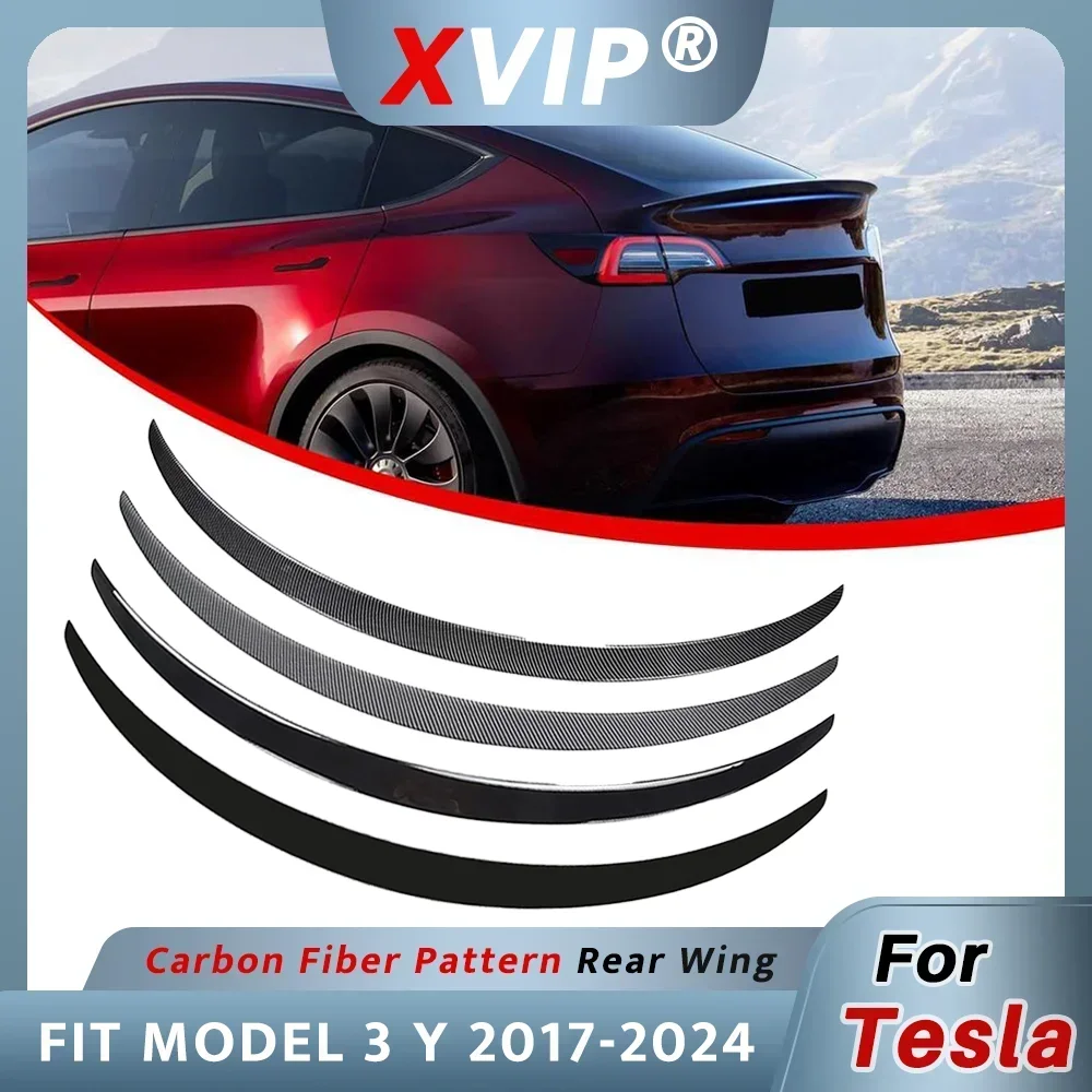 XVIP-Spoiler-For-Tesla-Model-Y-21-24-ABS-Carbon-Fiber-Original-Wings ...