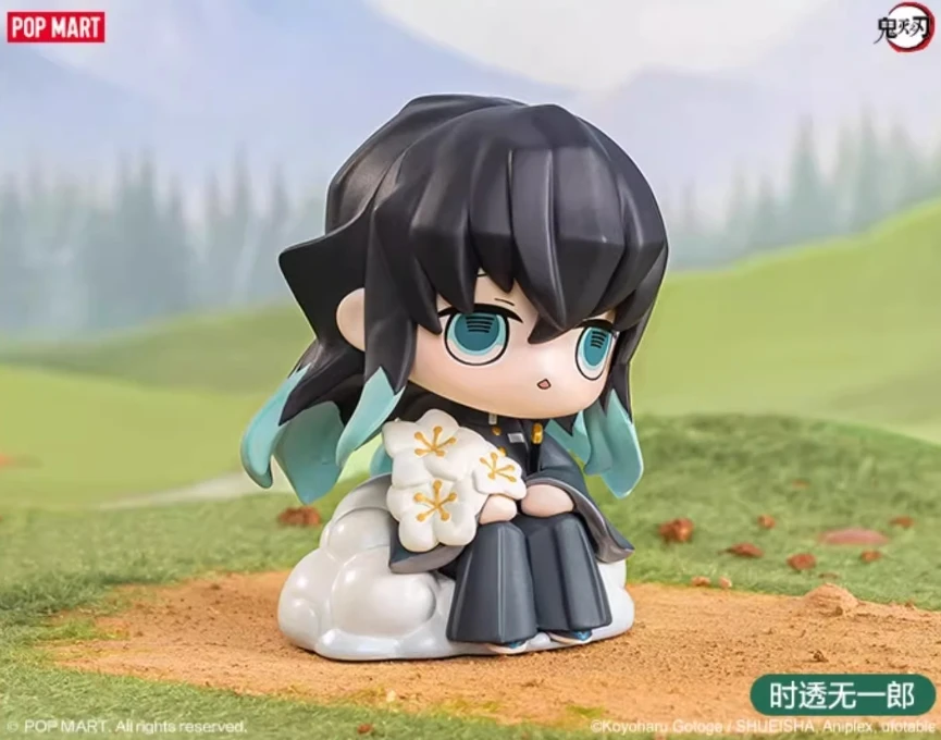 POPMART Demon Slayer Series Blind Box Toys Tanjirou Inosuke Zenitsu ...