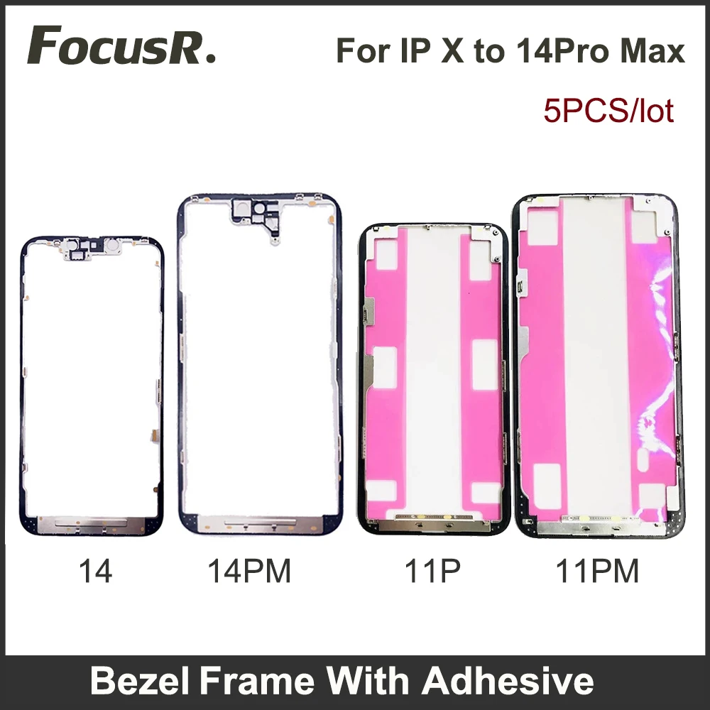 5PCS-Top-Quality-ORI-Front-Bezel-Frame-com-fita-adesiva-para-iPhone-X ...