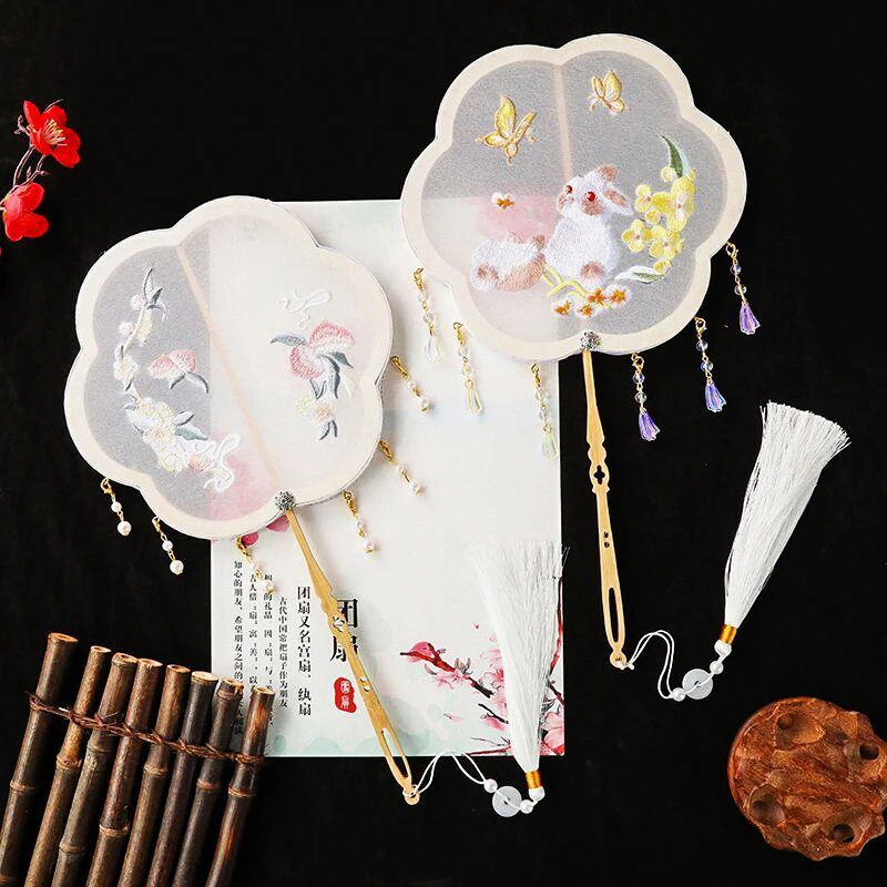 Chinese-Style-Embroidery-Fan-Decoration-Fans-With-Ancient-Style-Long ...