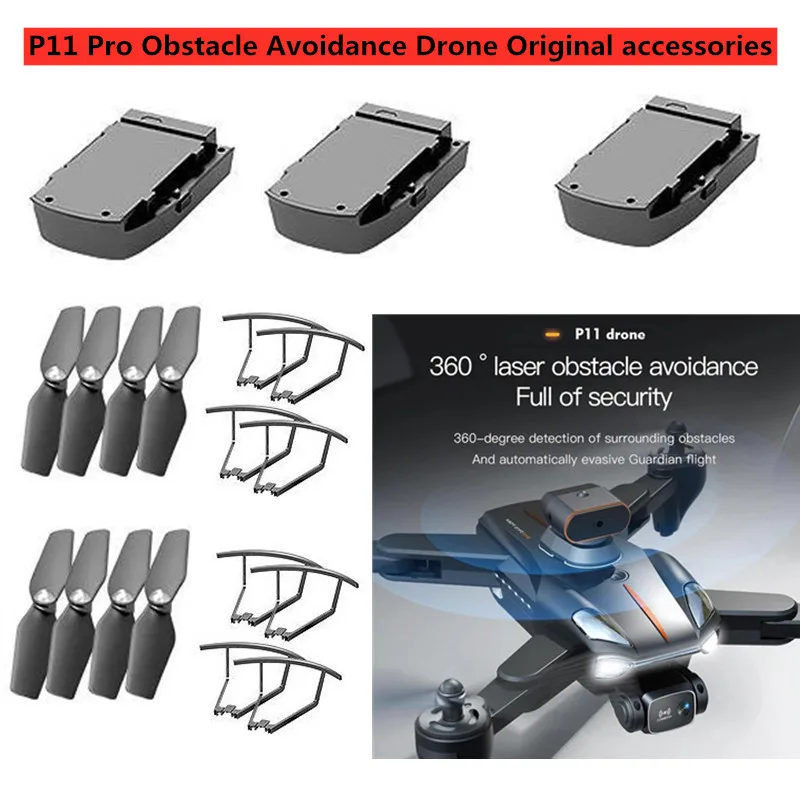 P11-Pro-Drone-Original-Accessories-3-7V-2500MAH-Battery-Propeller-For ...