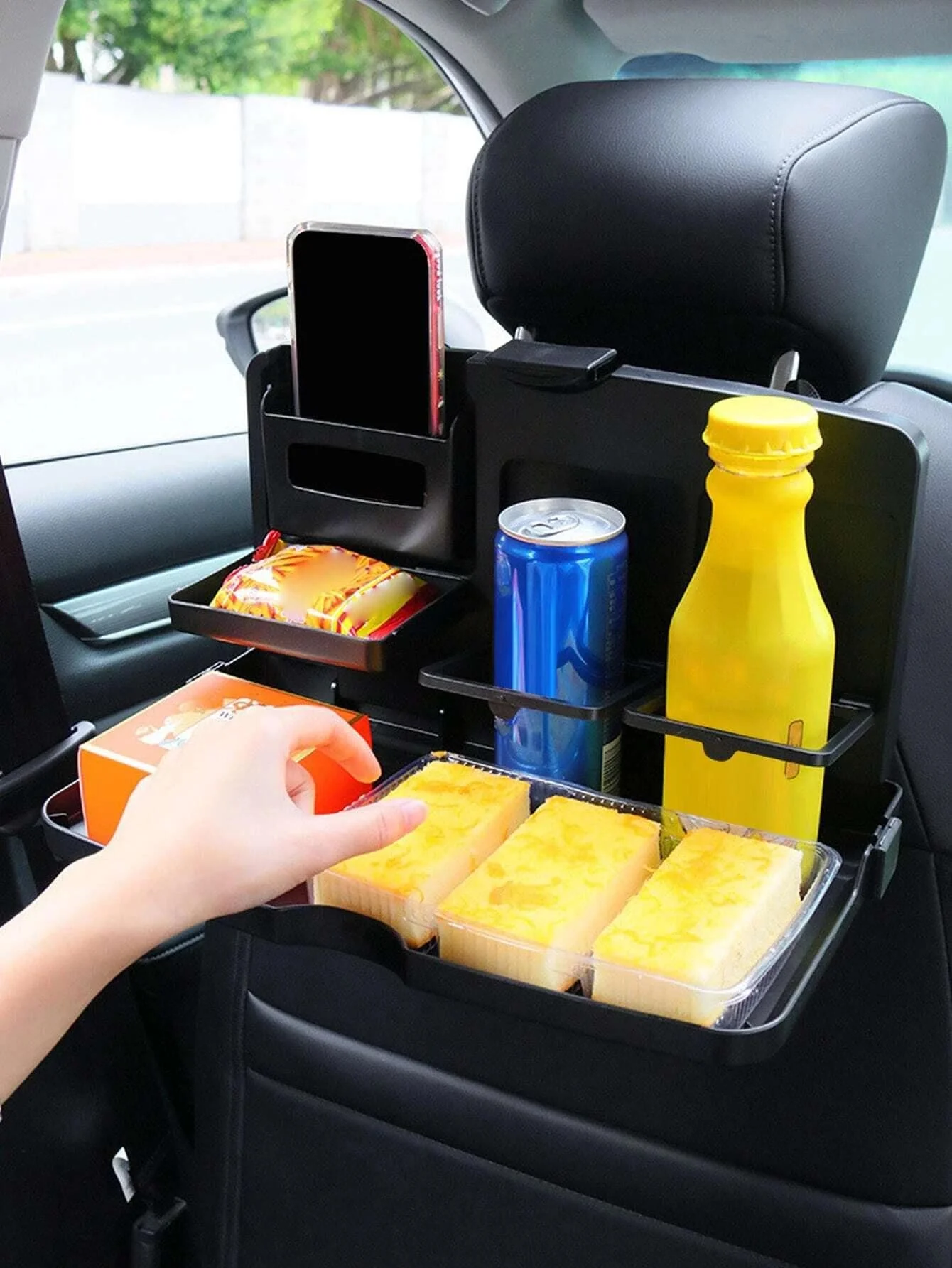 Car-Multifunctional-Backseat-Organizer-Table-for-Eating-Food-Drink-Meal ...