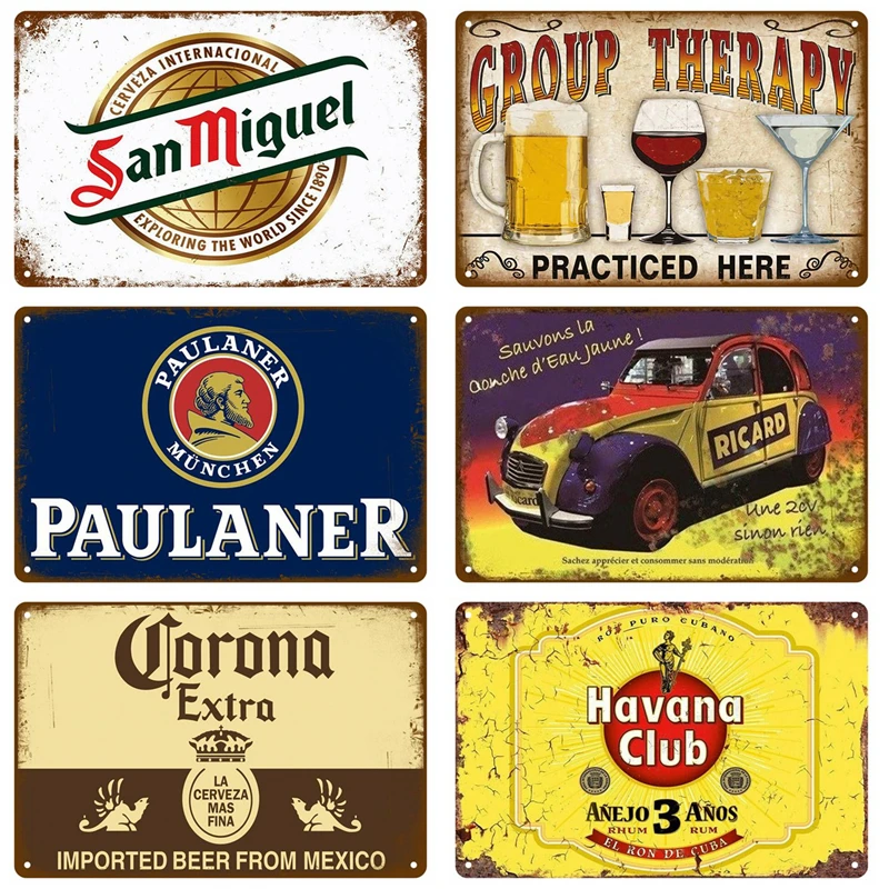 Alcohol-Retro-Mojito-Beer-Metal-Signs-Brand-Tin-Sign-Vintage-Plate-Tin ...