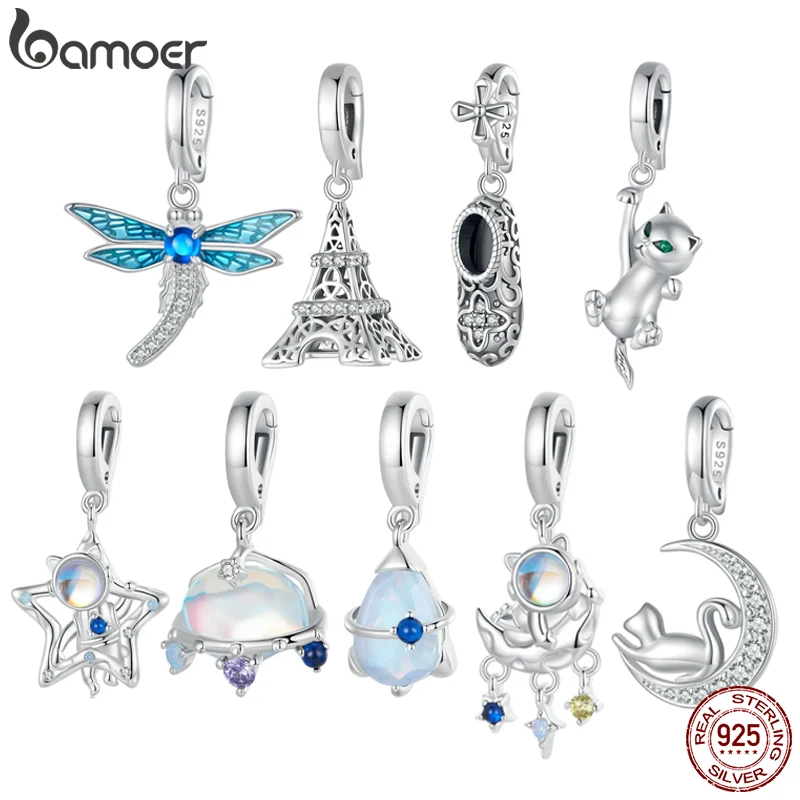 BAMOER-925-Sterling-Silver-Charm-para-Mulheres-Pingente-Dangle ...