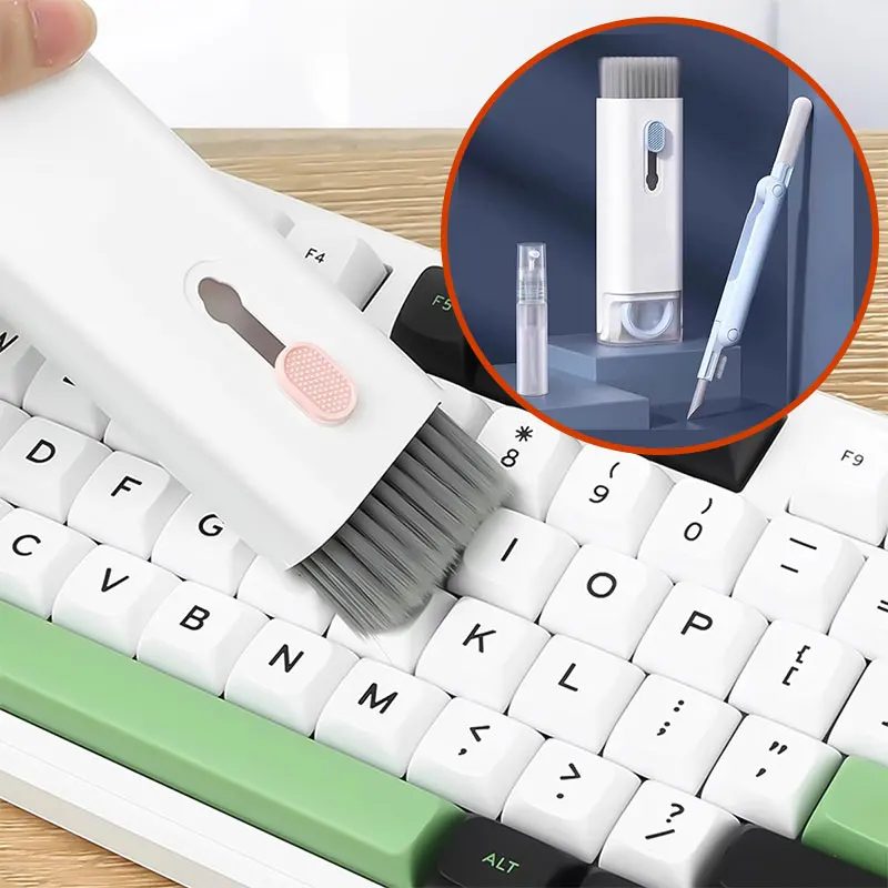 7-in-1 Computer Keyboard Cleaner Brush Kit Earphone Cleaning Pen For ...