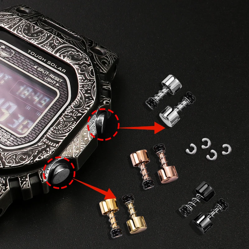4pcs Watch Pushers Buttons Kit For Casio DW5600 GA2100 GW-B5600 Watch ...