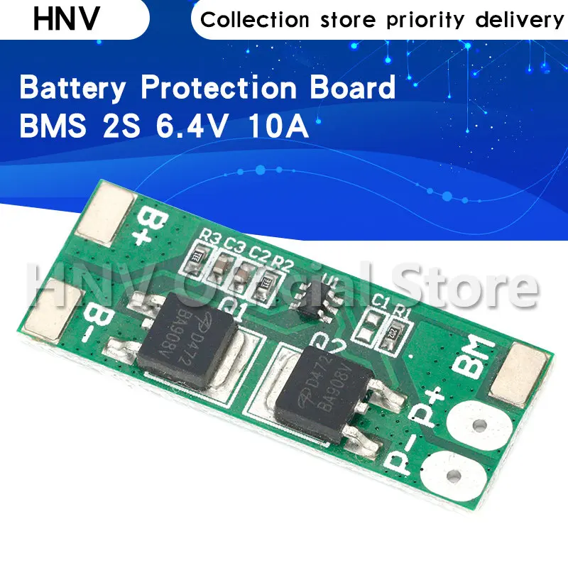 BMS 2S 6.4V 10A Lifepo4 Battery Protection Board Charging PCB PCM Short ...
