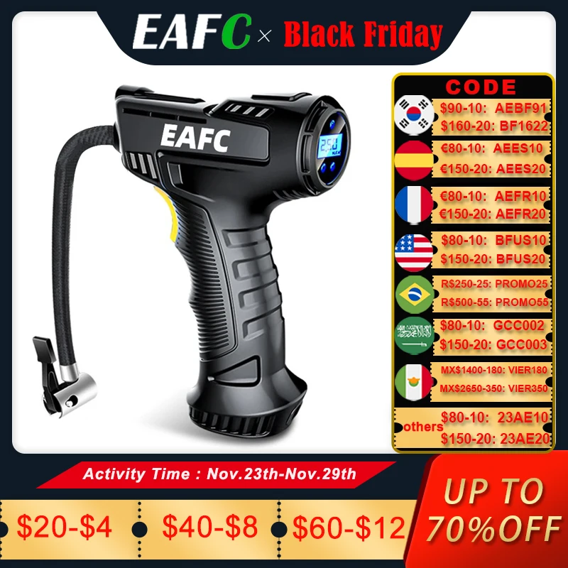 EAFC-120W-Handheld-Air-Compressor-Wireless-Wired-Inflatable-Pump ...