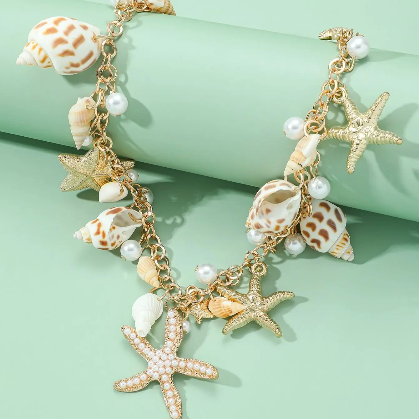 1-Vacation-Style-Ocean-Series-Shell-Starfish-ImitationPearl-Necklace ...
