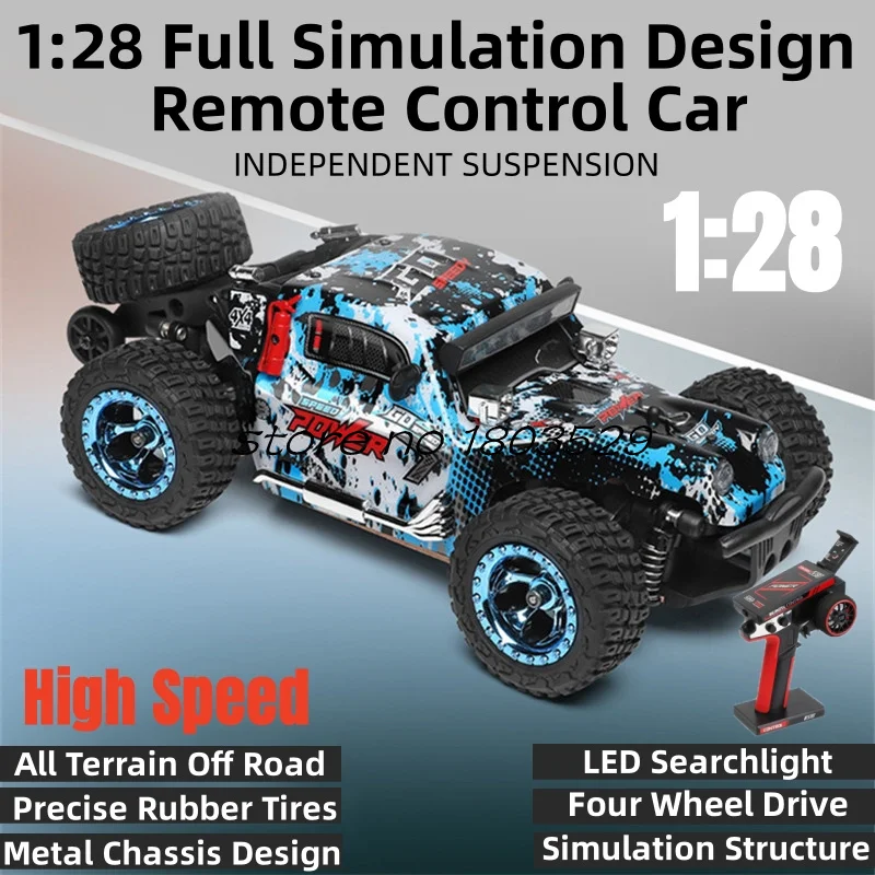 1-28-Full-Simulation-Design-Remote-Control-Car-4WD-Metal-Chassis-All ...