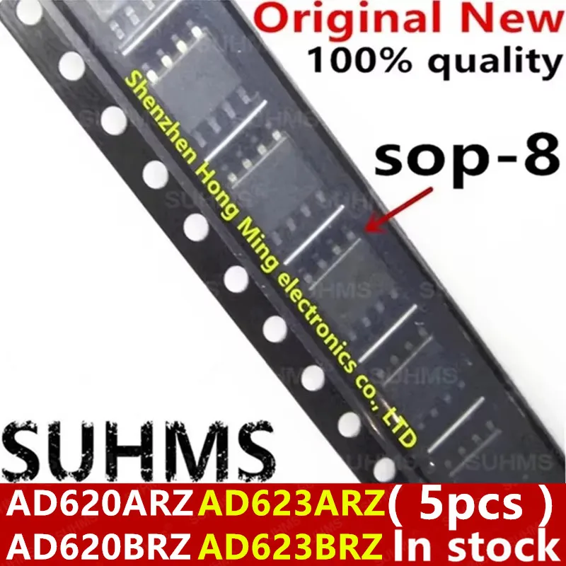 (5piece)100% New AD620A AD620B AD623A AD623B AD620ARZ AD620BRZ AD623ARZ ...