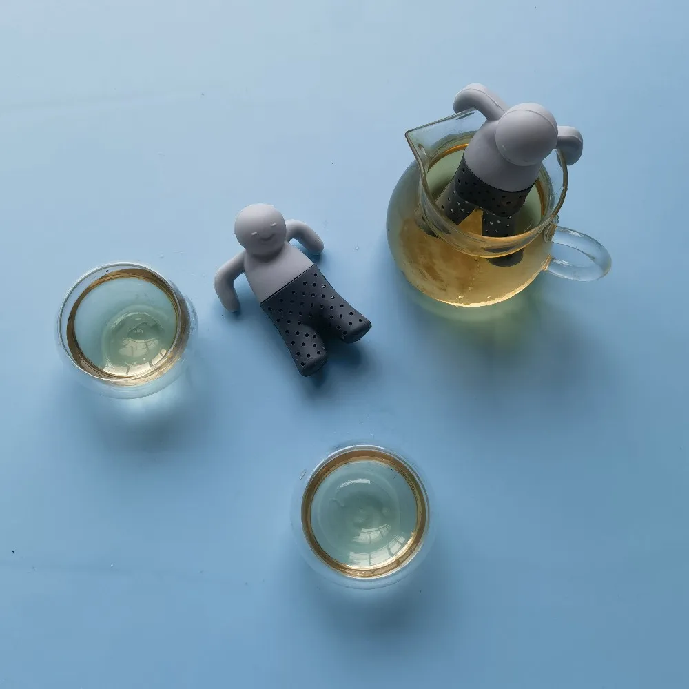 Lilliputian-Shape-Reusable-Silicone-Tea-Strainer-Funny-Silicone-Herbal ...