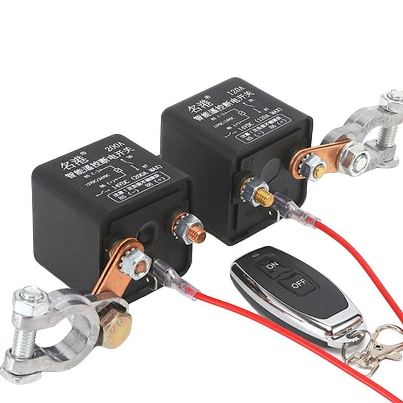 24v / 12v 200a Universal Battery Switch Relay Wireless Remote Control ...