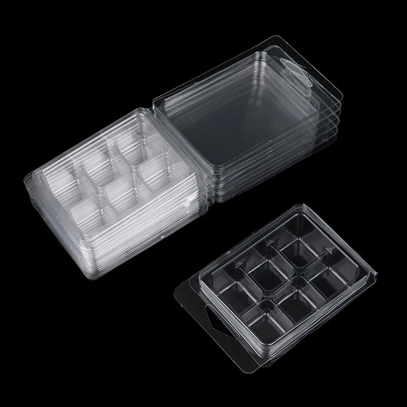 10Packs Wax Melt Molds Clear Empty Plastic Wax Melt Clamshells for ...