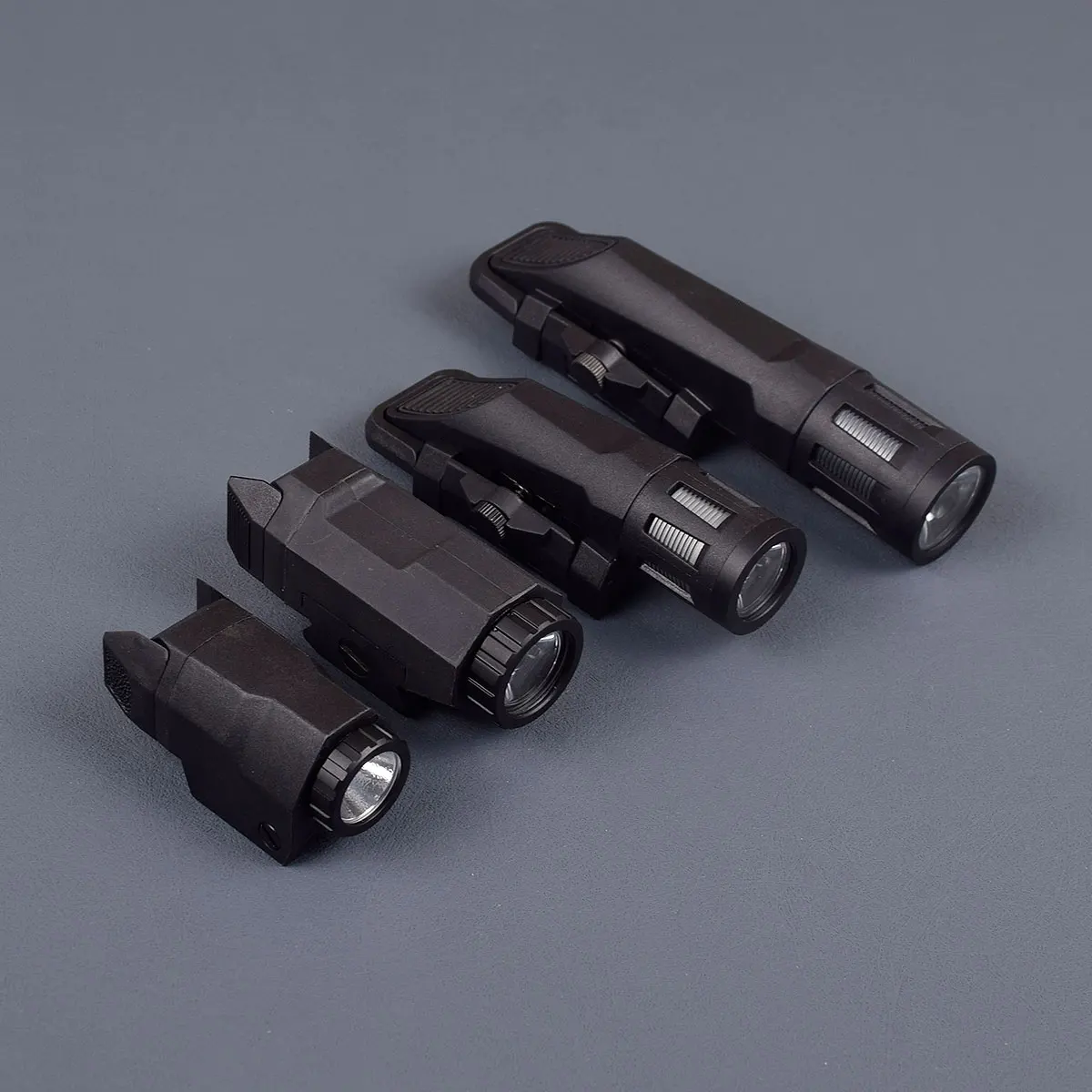 전술 WML Masterfire APL 총 조명, 에어소프트 권총 소총에 적합, 20mm 위버 피카티니 레일 사냥 손전등 ...