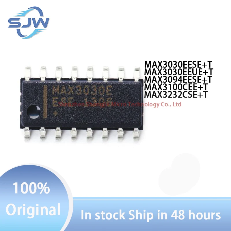 MAX3030EESE-MAX3030EEUE-MAX3094EESE-MAX3100CEE-MAX3232CSE-T-SOP16-TSSOP16-Bus-to-UART-RS232-RS ...