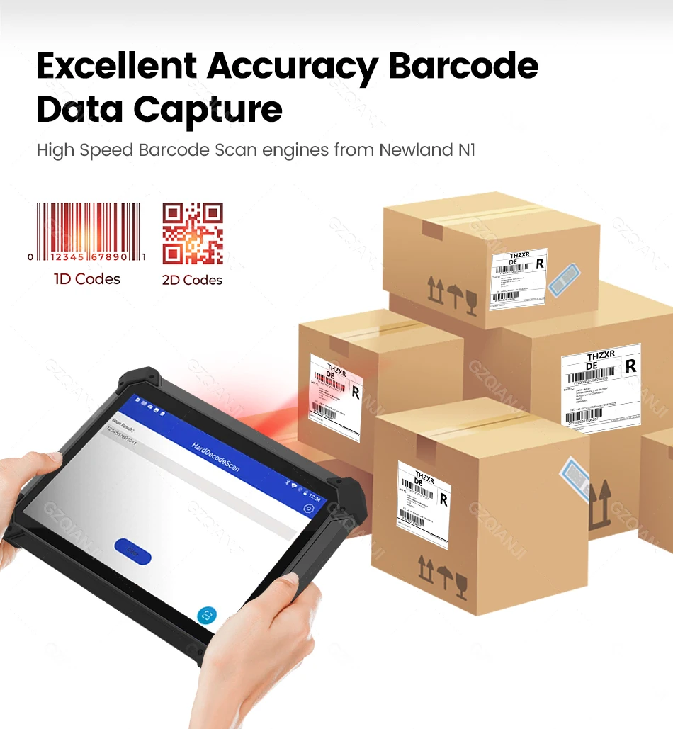 Industrial Rugged Pda Tablet Android 11 With 1d Barcode Scanner Mobile Data Collector Terminal