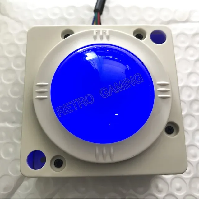 Pacman Arcade Pinball 2.25" Arcade Trackball - Red Blue LED Game Ball ...