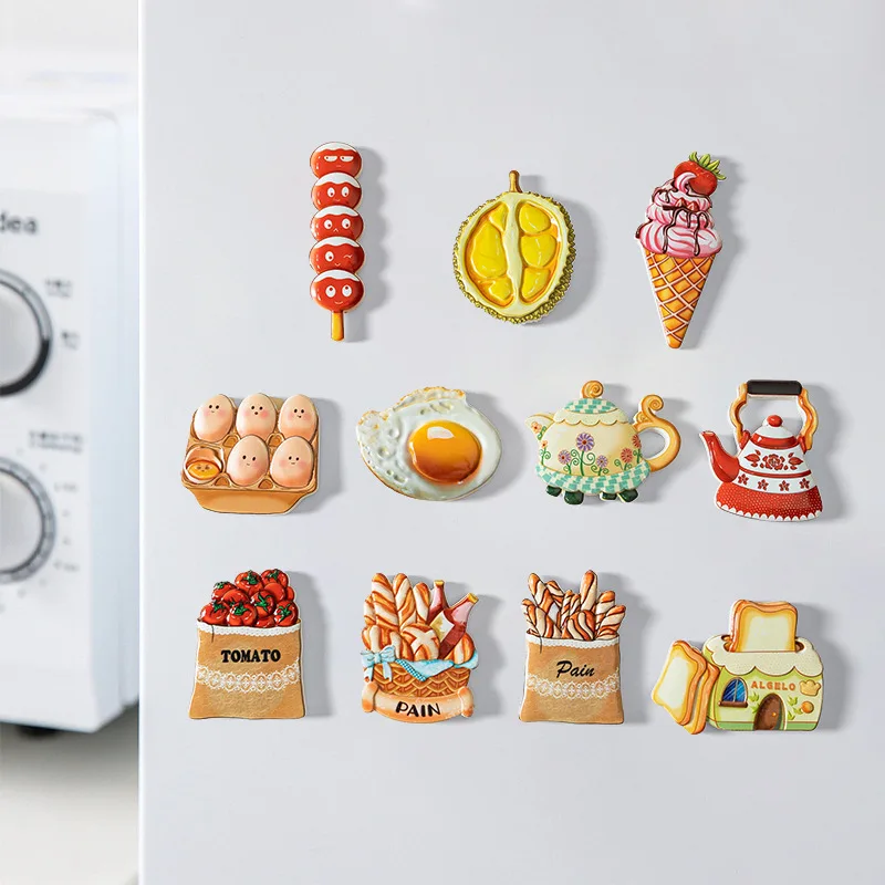 Creative-Resin-Fridge-Magnet-Simulated-Food-Cartoon-Magnets-for-The ...