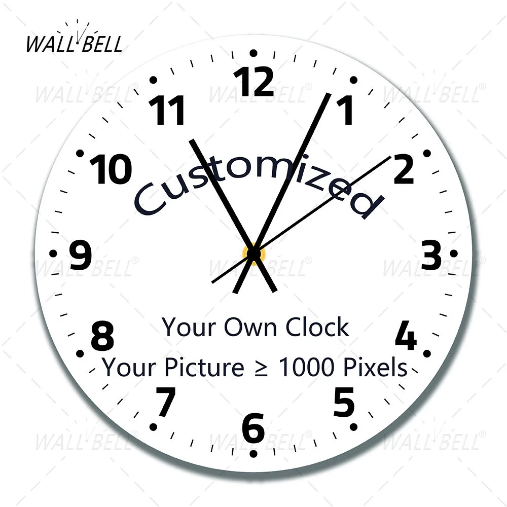 Custom-Your-Own-Round-Wall-Clock-Silent-Non-Ticking-Wall-Watch-Customize-Clocks-Personalized-DIY ...