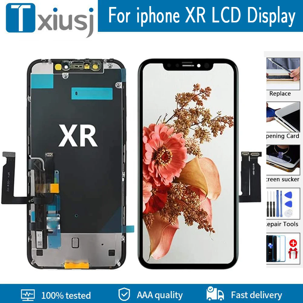 OLED Pantalla For iphone XR LCD Display Touch Screen Digitizer Assembly For iPhone XR LCD ...