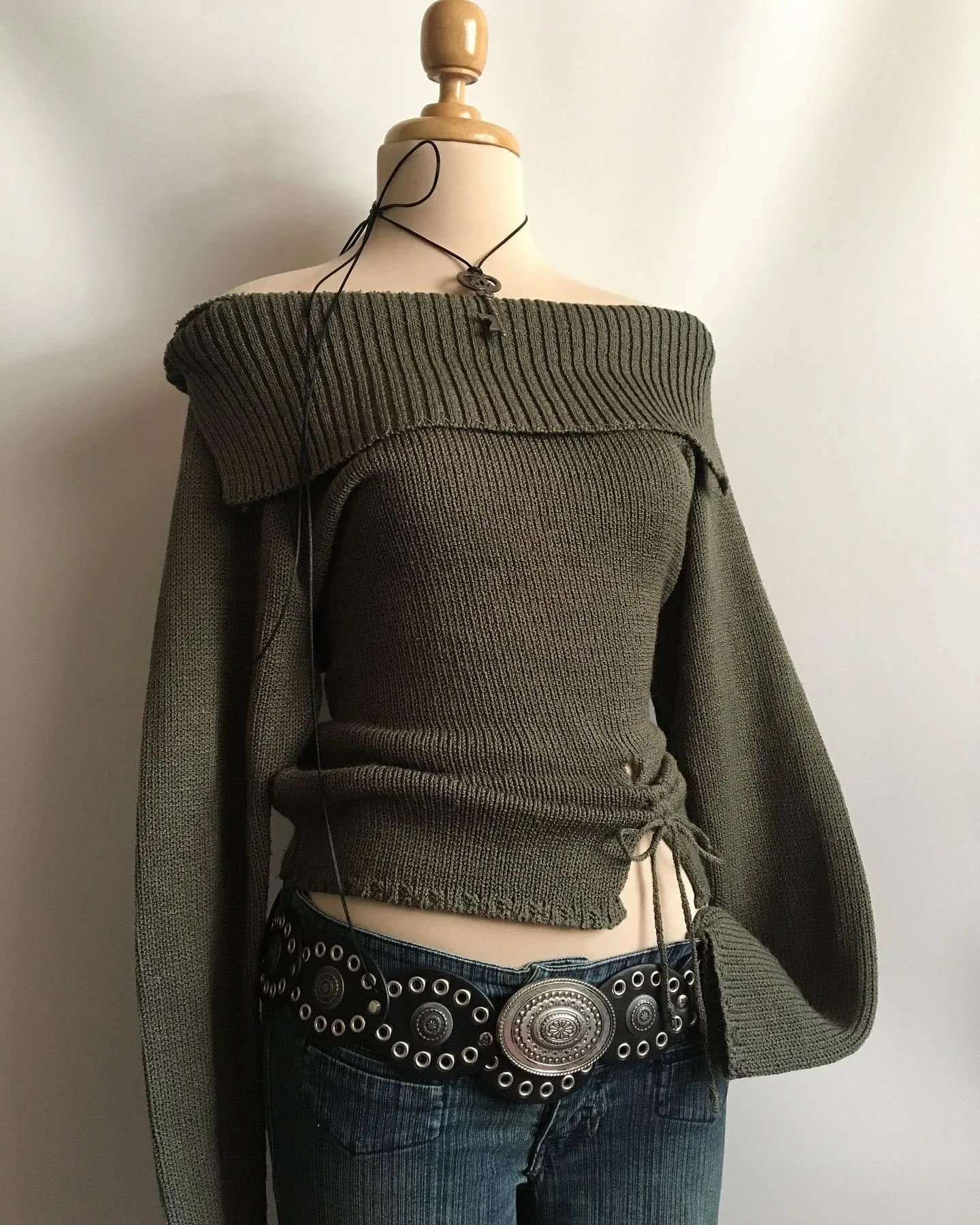 Spicy Girls Sexy one-shoulder Knitted Sweater Harajuku Y2k Long sleeve ...