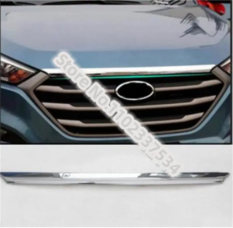 CHROME FRONT HOOD BONNET GRILL LIP MOLDING COVER TRIM GRILLE BAR ...