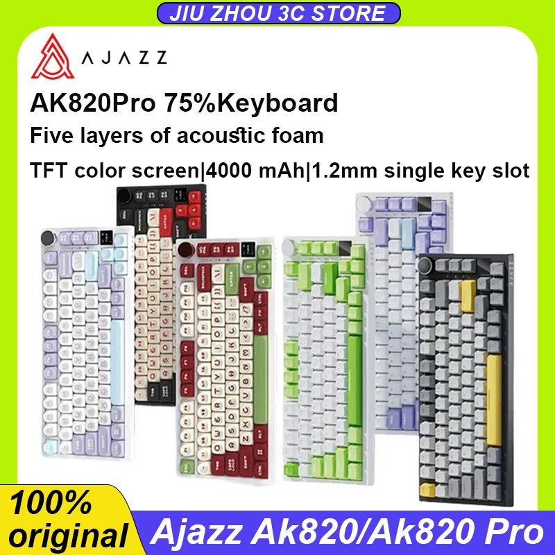 AJAZZ-Ak820-Ak820-Pro-Mechanical-Keyboard-Wired-Bluetooth-Wireless ...