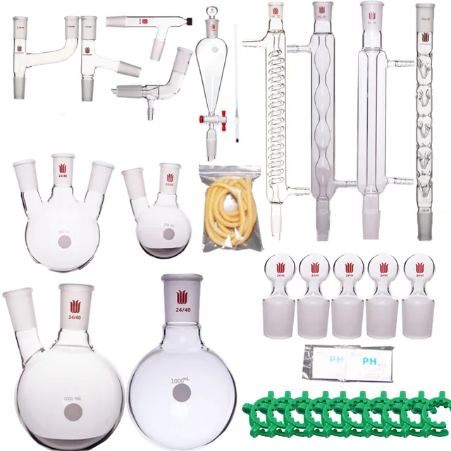 Claisen Distillation Head 24/40 Borosilicate Glass With Vigreux Column ...