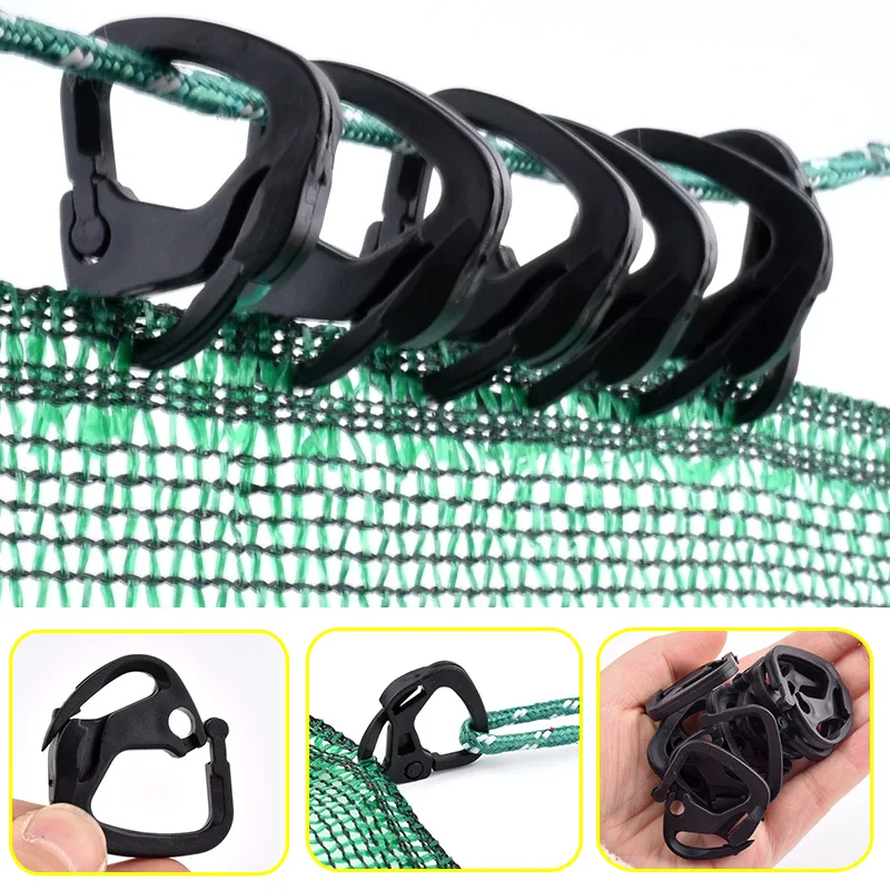 10-100Pcs Sunshade Net Hook Outdoor Courtyard Poultry Fence Line Hanger ...