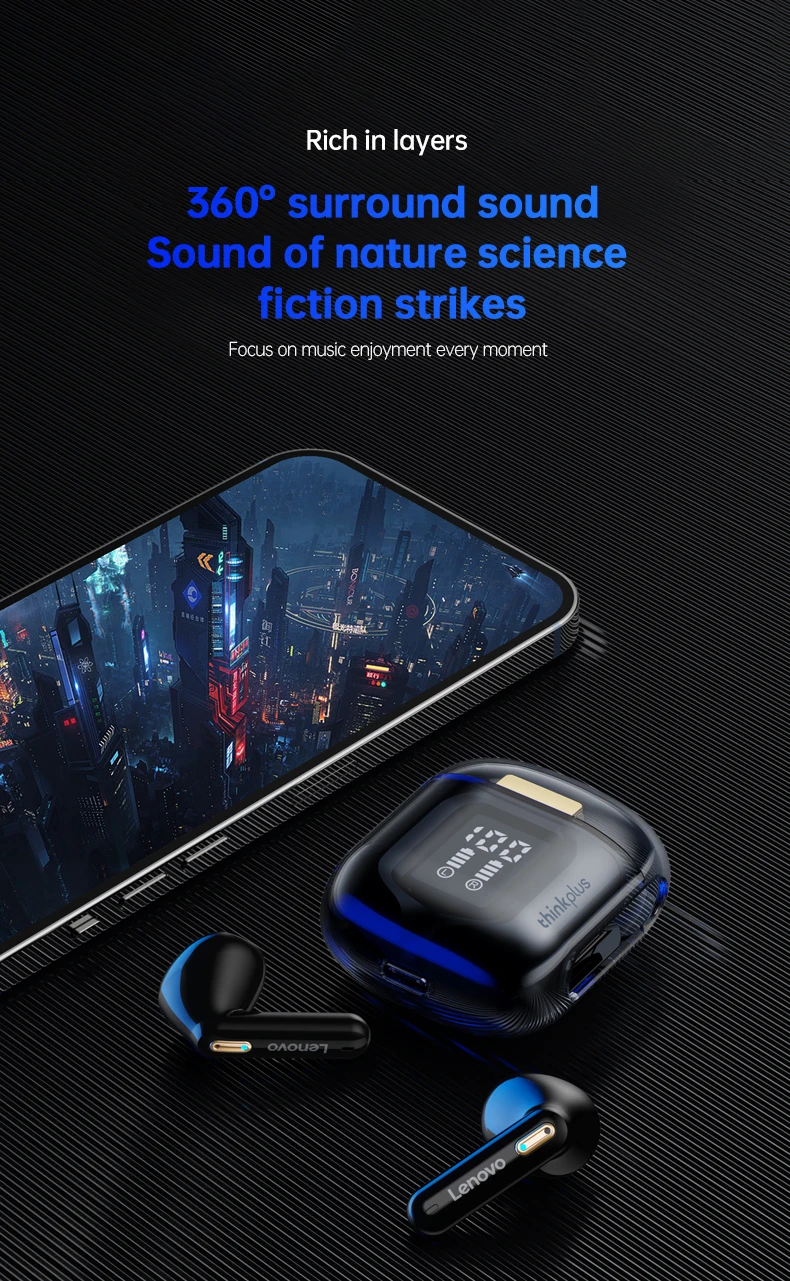 LENOVO Audifonos Bluetooth Lenovo Lp6 Pro Blanco | falabella.com