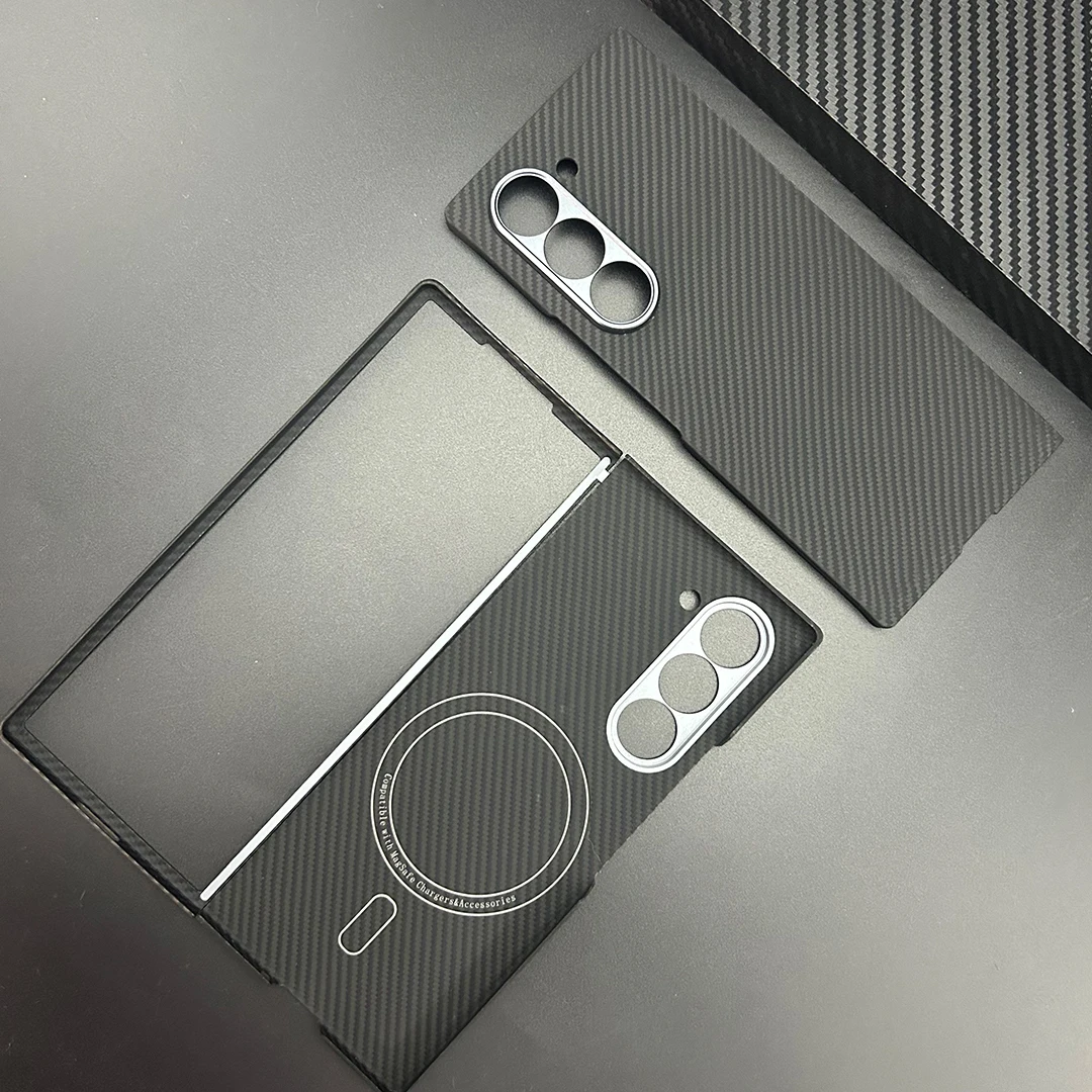 Magnetic-Aramid-Carbon-Fiber-Phone-Case-On-For-Samsung-Galaxy-Z-Fold-6 ...