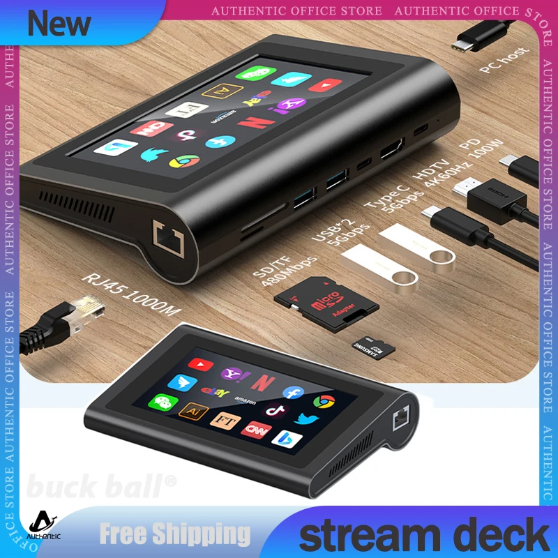 Stream-Deck-Visual-Keyboard-15-Keys-Programmable-Button-Mini-Streamdeck ...