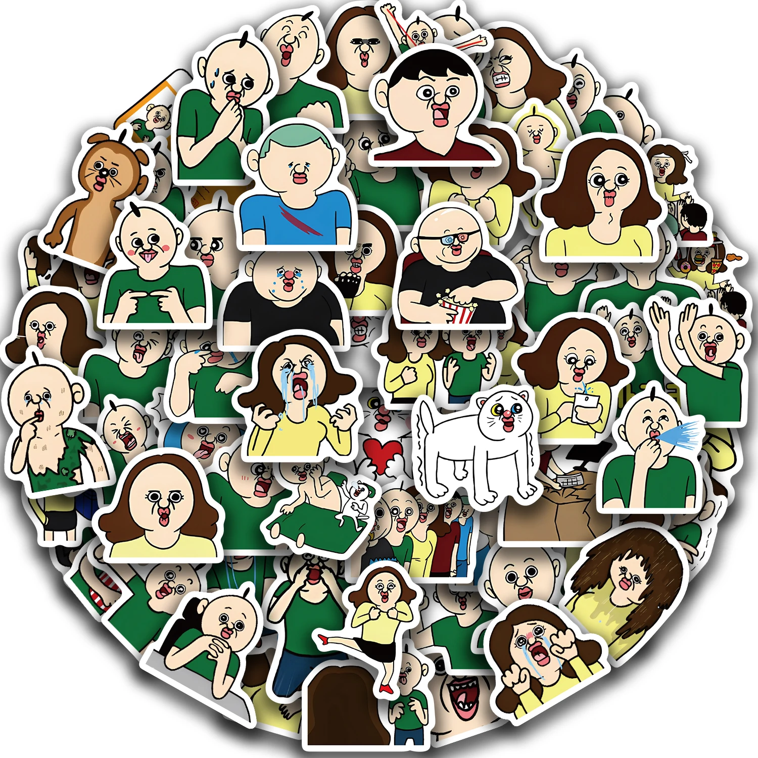 73pcs-Bang-Bang-Tang-Tang-Stickers-Cartoon-Funny-Cute-PVC-Decoration ...