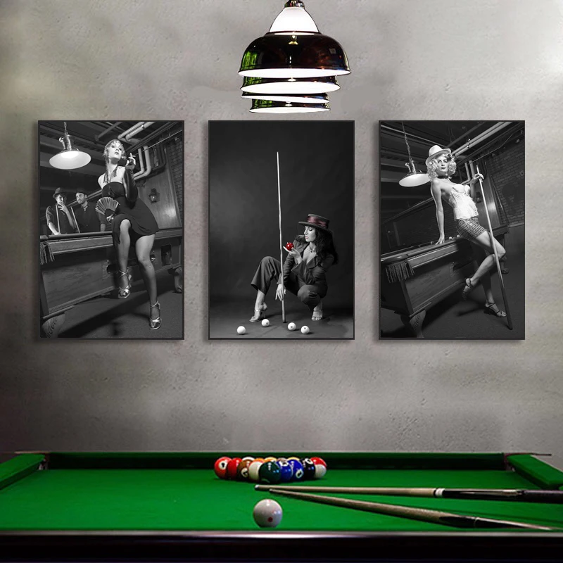 Billiards Black And White