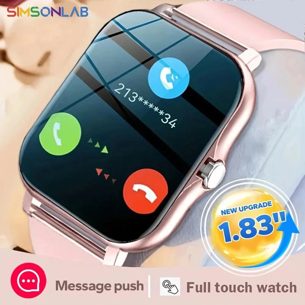 New-SmartWatch-1-83-Big-Color-Screen-Full-Touch-Custom-Dial-Smart-Watch ...
