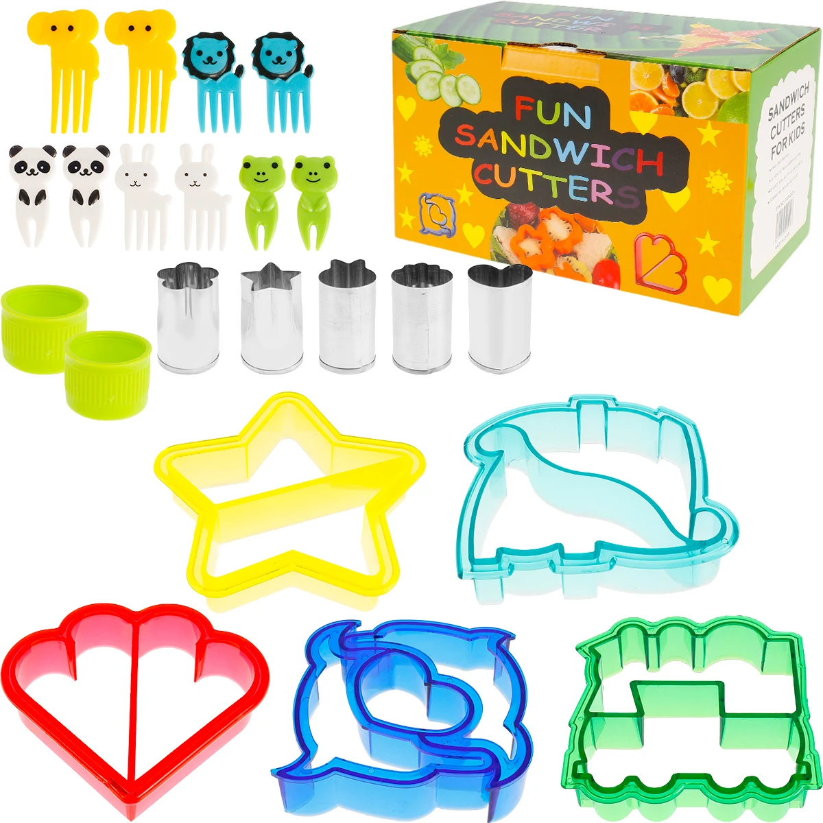 Bento Lunch Accessories Kids Bread | Sandwich Fruit Cookie Cutter ...