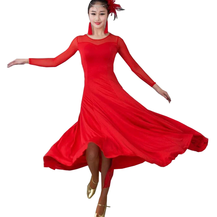 New Lady Ballroom Dancing Dress Modern Dance Competition Costume Women ...