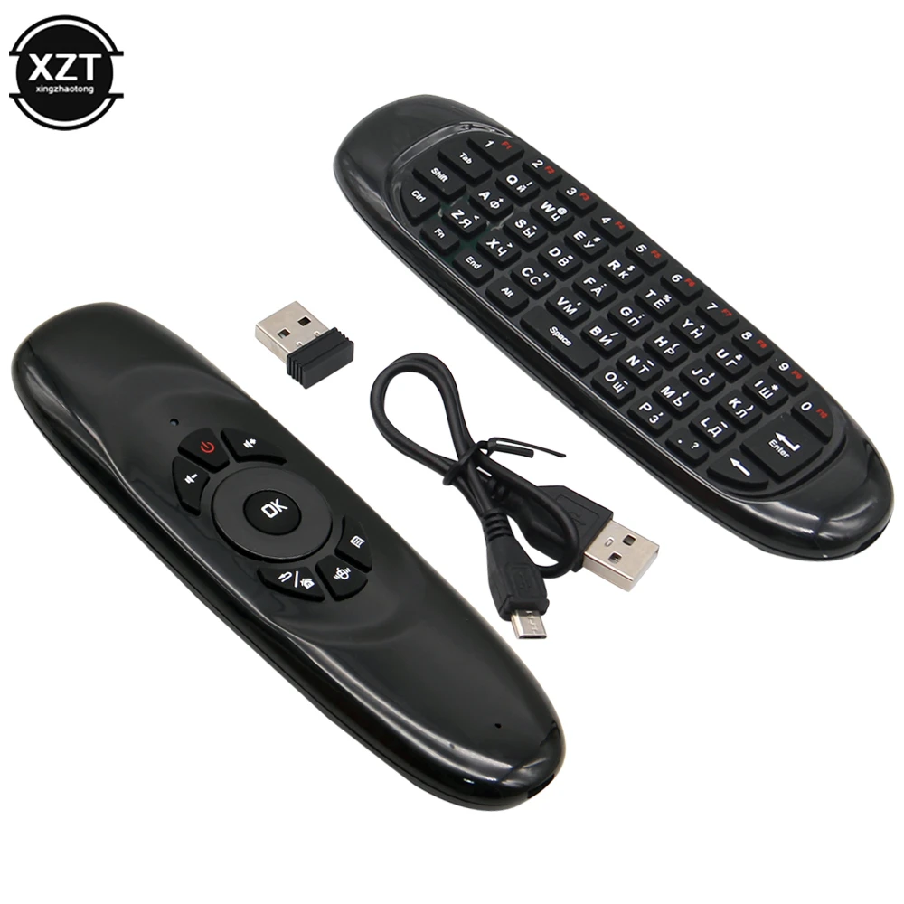 C120 2.4G RF Mini Wireless Flight Mouse Universal Remote Control ...