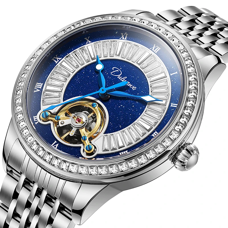 Tourbillon-Watches-for-Men-Rhinestone-Dial-Luminous-Sport-Waterproof ...