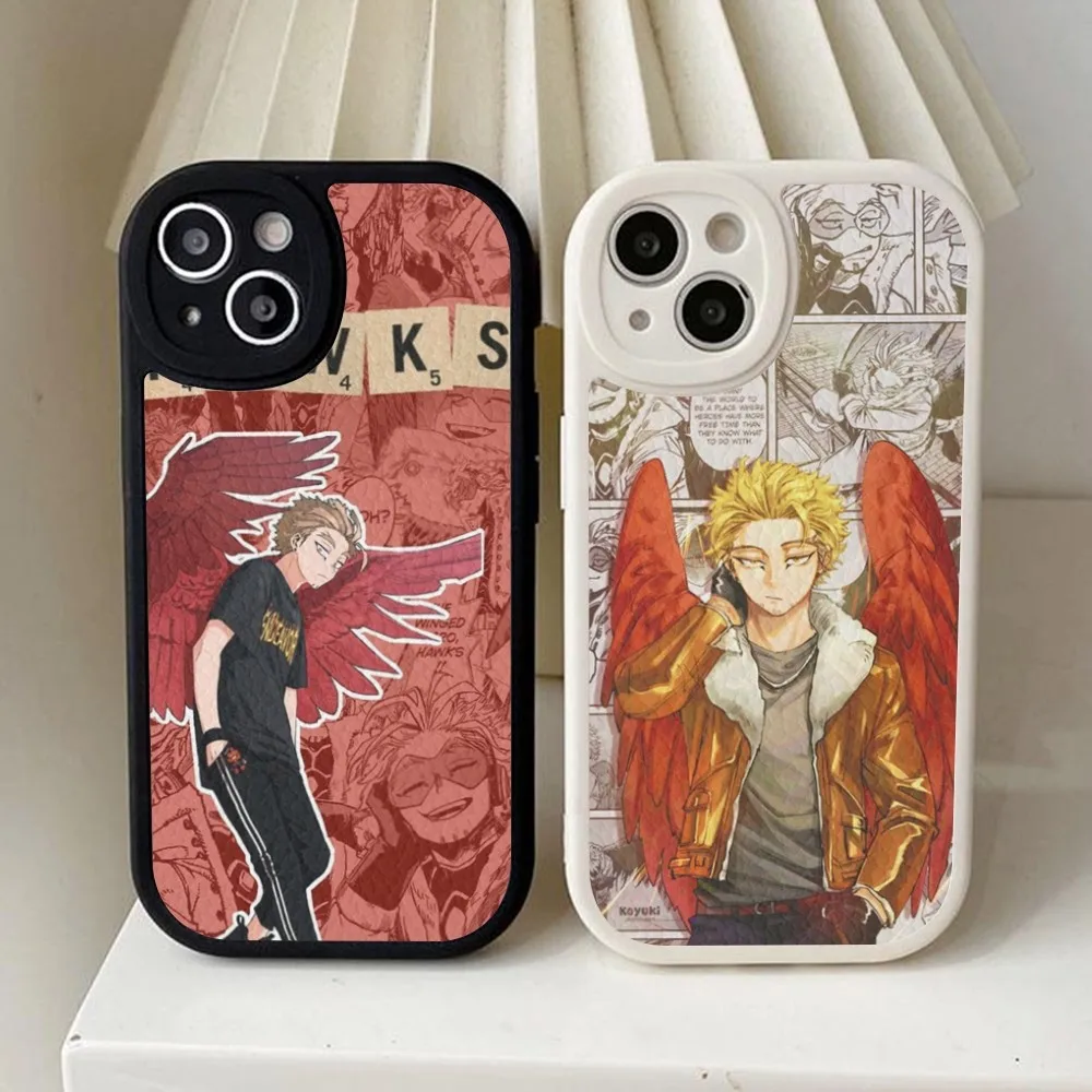 Anime-MHA-Hawks-BNHA-Phone-Case-Hard-Leather-For-iPhone-14-13-12-Mini ...