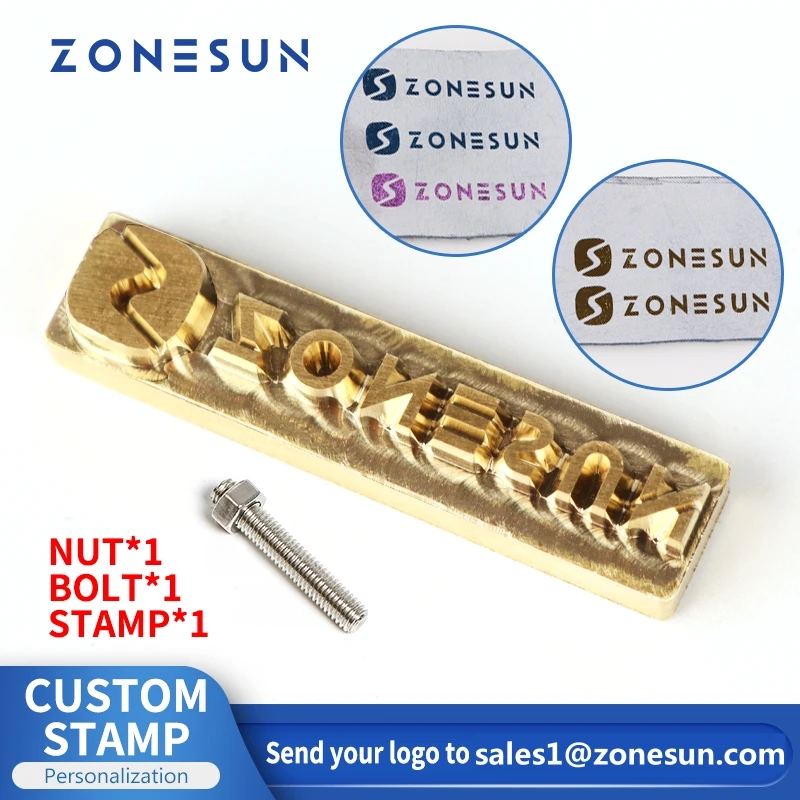 ZONESUN Custom Logo Leather Stamp Hot Brass Branding Iron Brand Heating ...