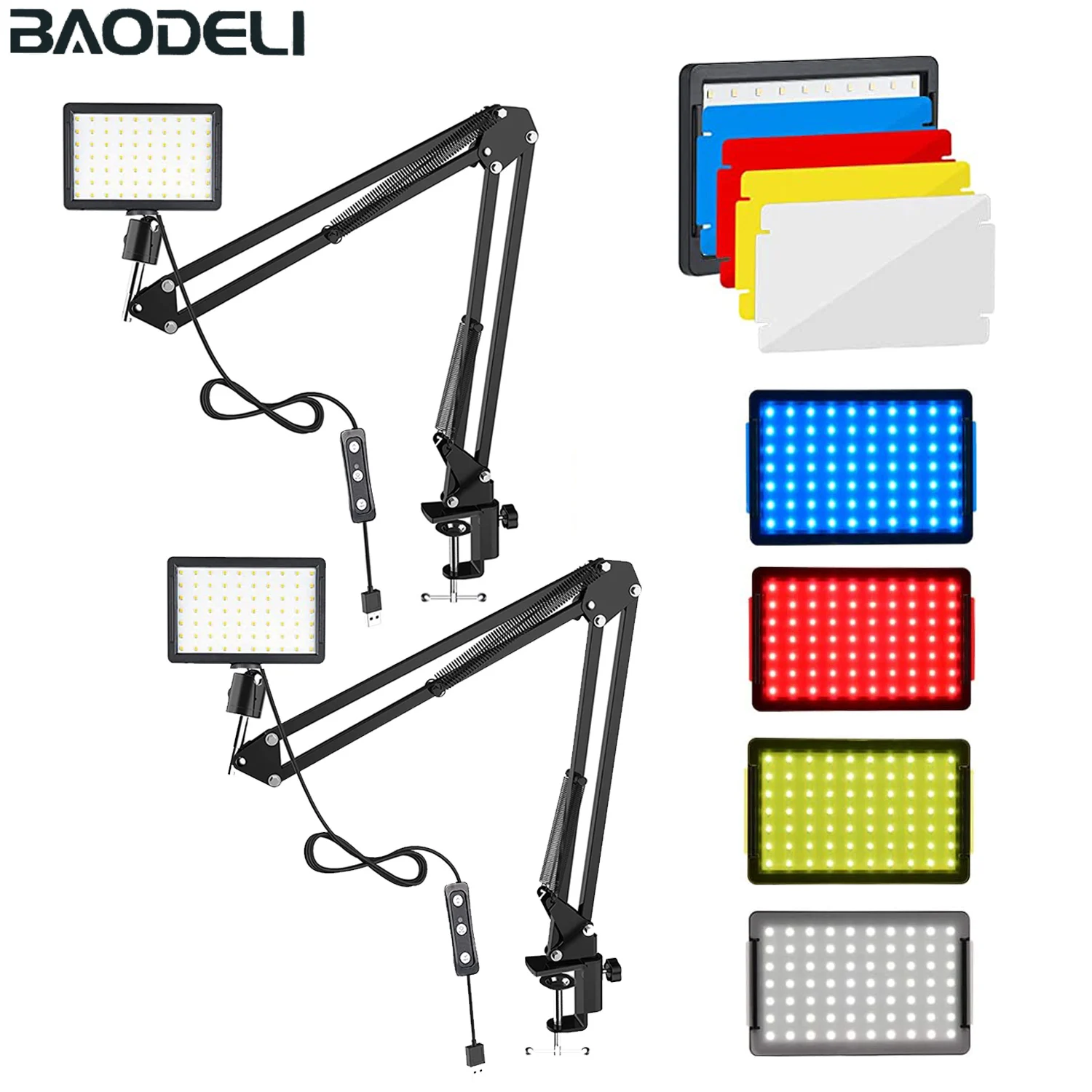 6-LED-Video-Light-Panel-5600k-Photography-Lighting-Photo-Studio-Lamp ...