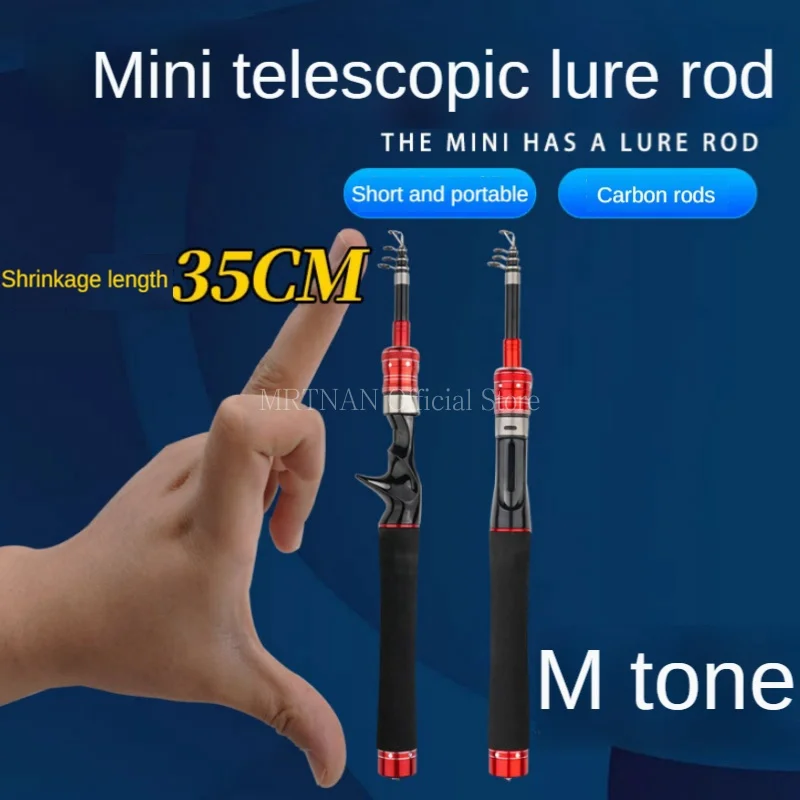 1.8m 2.1m 2.4m Ultra Short Telescopic Fishing Rod Carbon Fiber Spinning ...