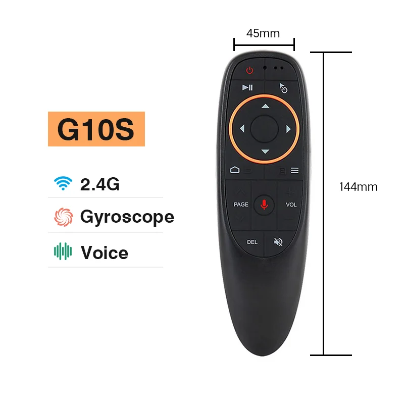 G10 G10S Air Mouse Voice Remote Control 2.4G Wireless Gyroscope IR ...