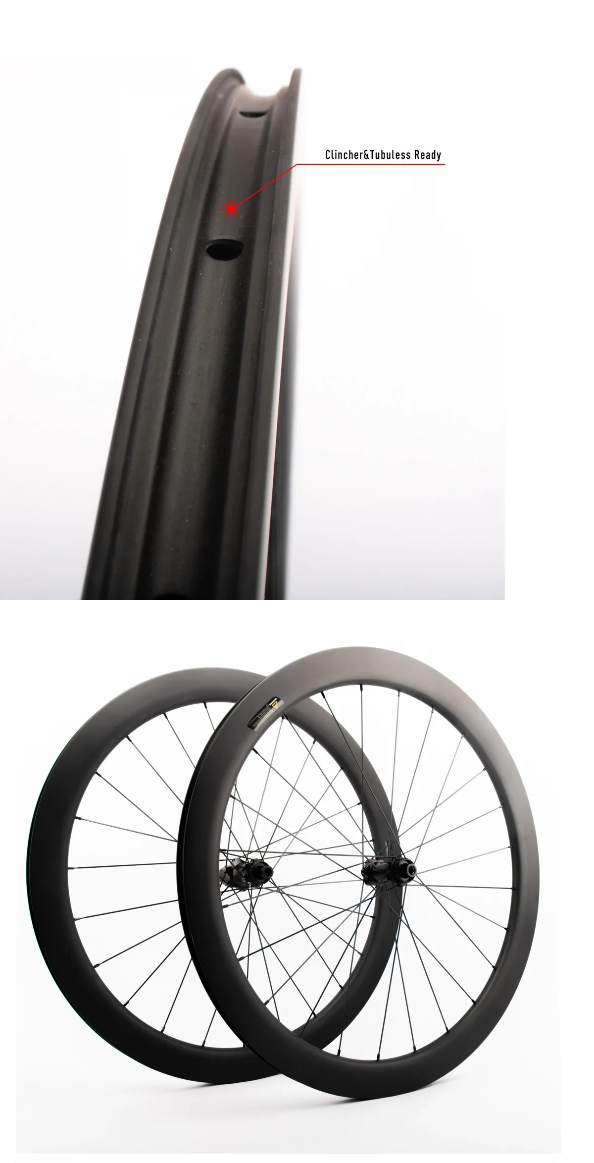 carbon road bike wheels with disc brake deep 40mm/50mm/60mm with RD01 ...