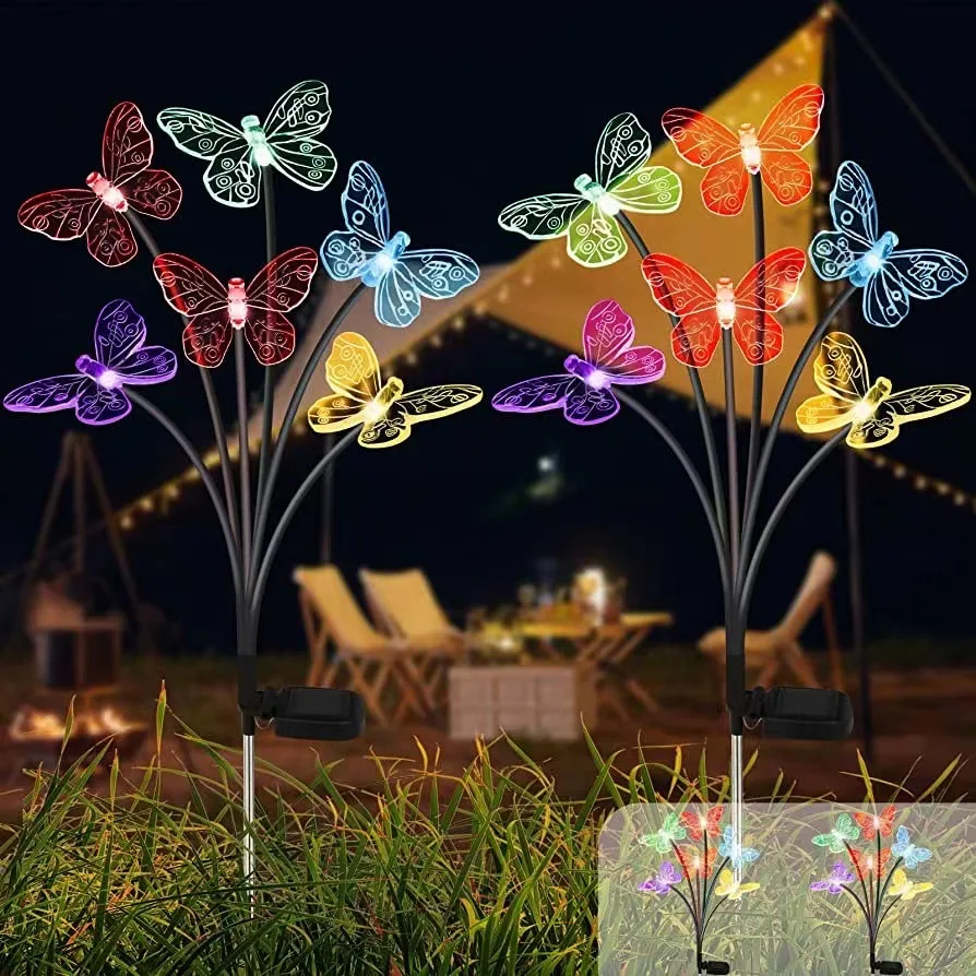 Solar-Outdoor-Firefly-Lights-Sway-Butterfly-Waterproof-Garden ...