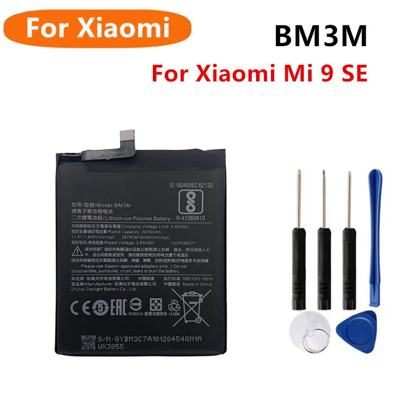 New-BM3M-3070mAh-battery-For-Xiaomi-9-Se-Mi9-SE-Mi-9SE-BM3M-High ...
