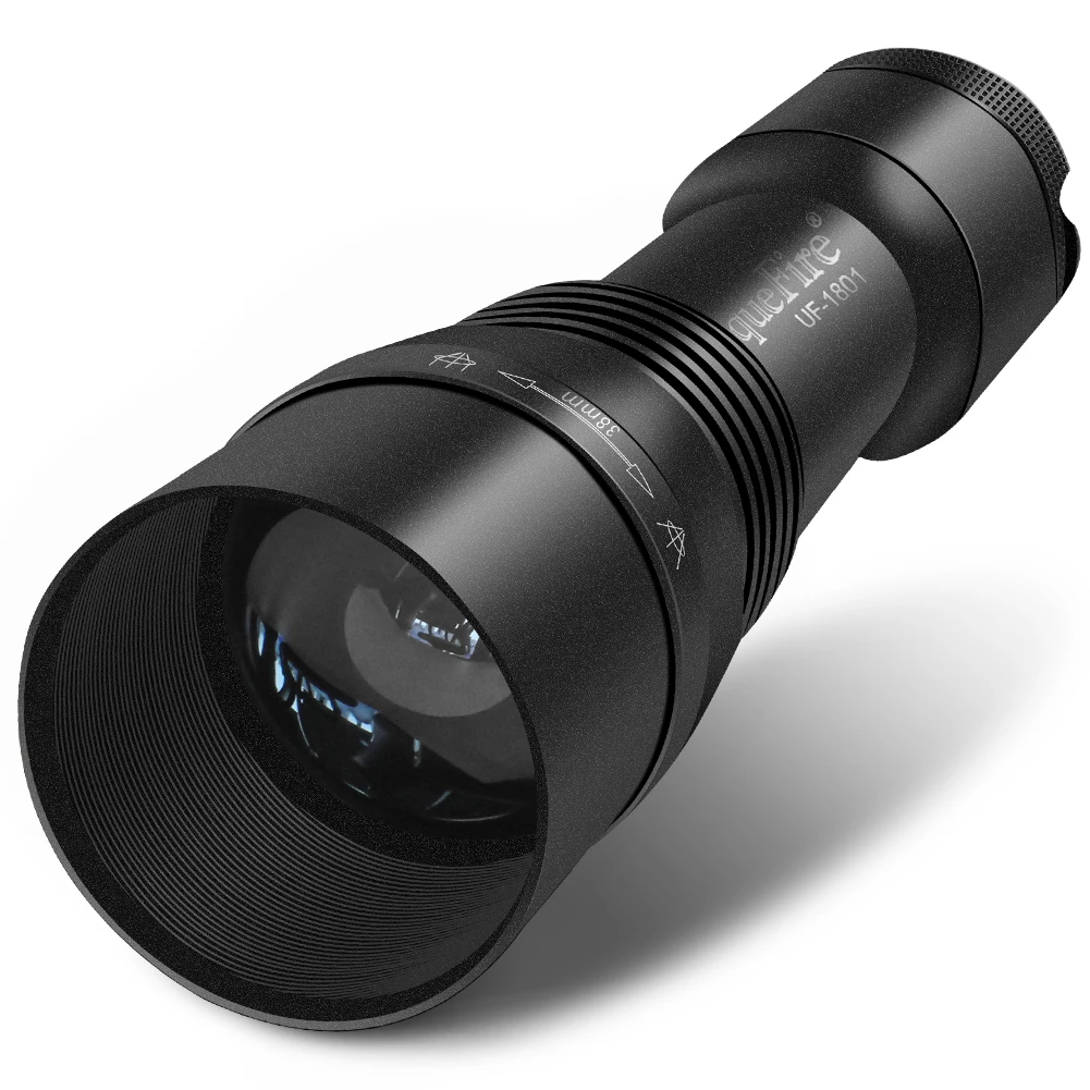 UniqueFire linterna LED 1801 T38 3W IR 940nm, luz infrarroja de visión ...