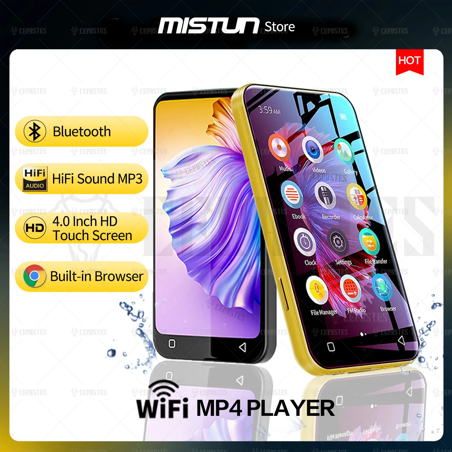 WiFi-Android-MP4-MP3-player-Bluetooth-4-0-Full-Touch-ISP-Screen-HiFi ...